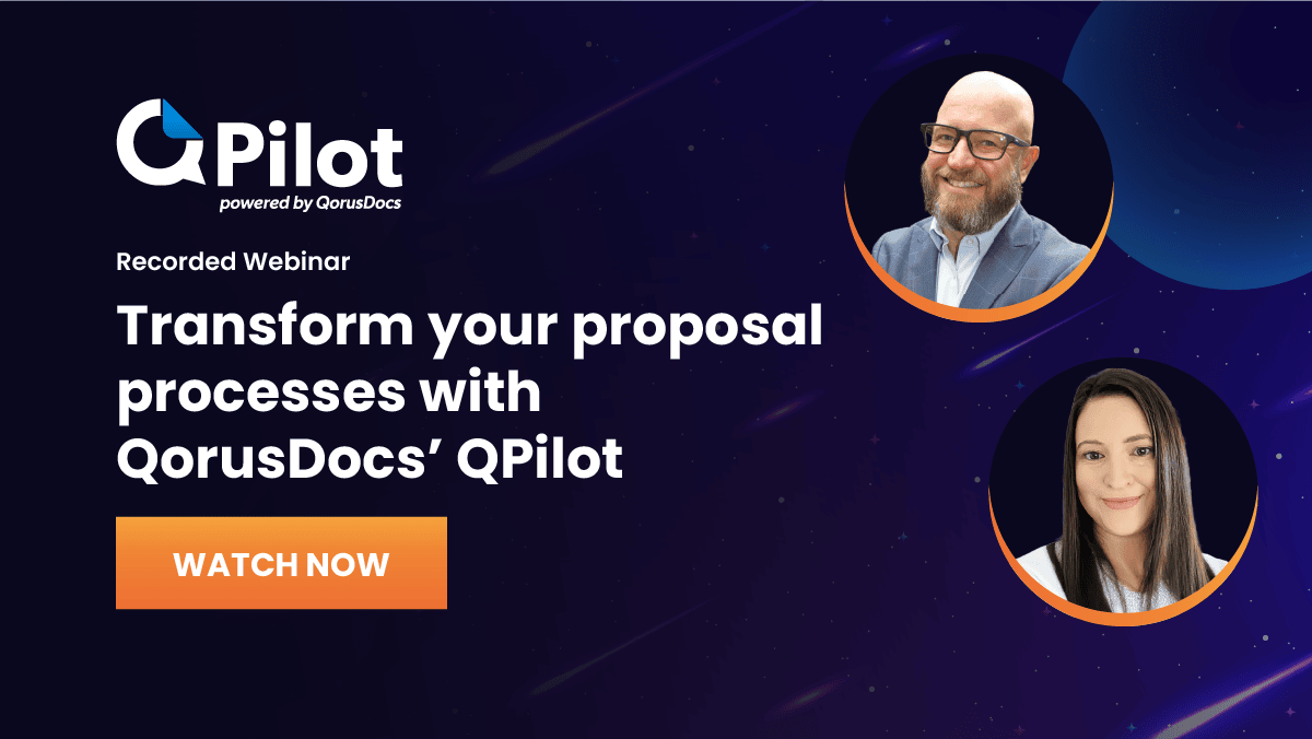 Transform your proposal processes with QorusDocs’ QPilot